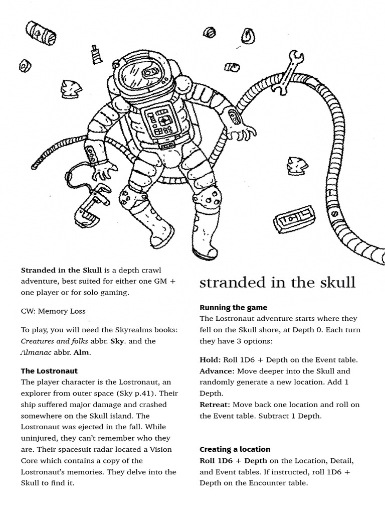 Stranded in The Skull | PDF