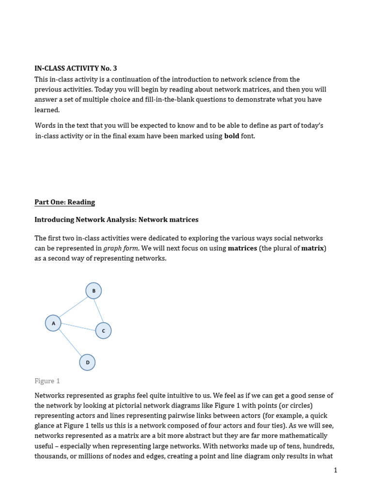 Activity 3 Part 1 - Reading | PDF