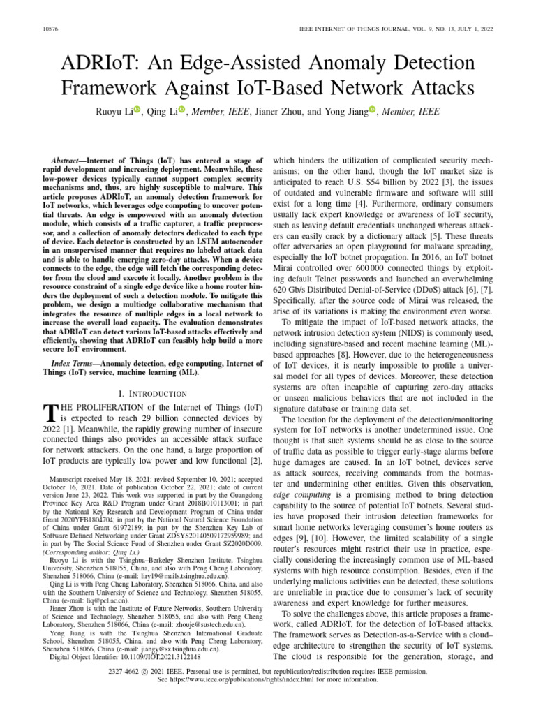 ADRIoT_An_Edge-Assisted_Anomaly_Detection_Framework_Against_IoT-Based_Network_Attacks | PDF