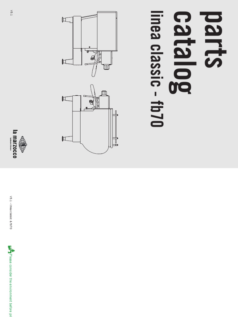 Linea FB70 Parts Catalog V5.1BW | PDF