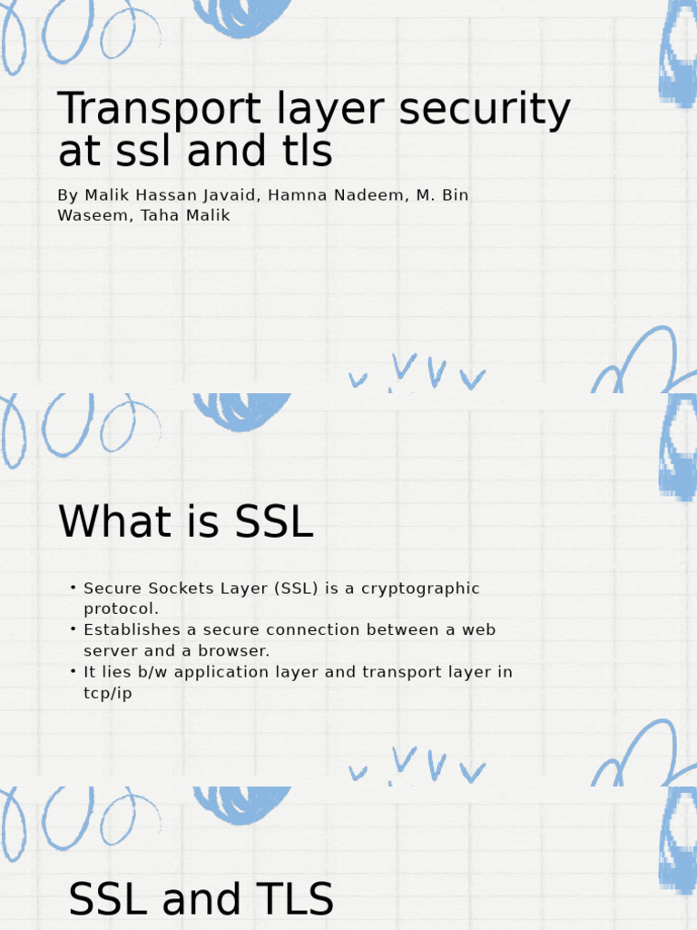 Secure Socket Layer And Transfer Layer Tls Pdf