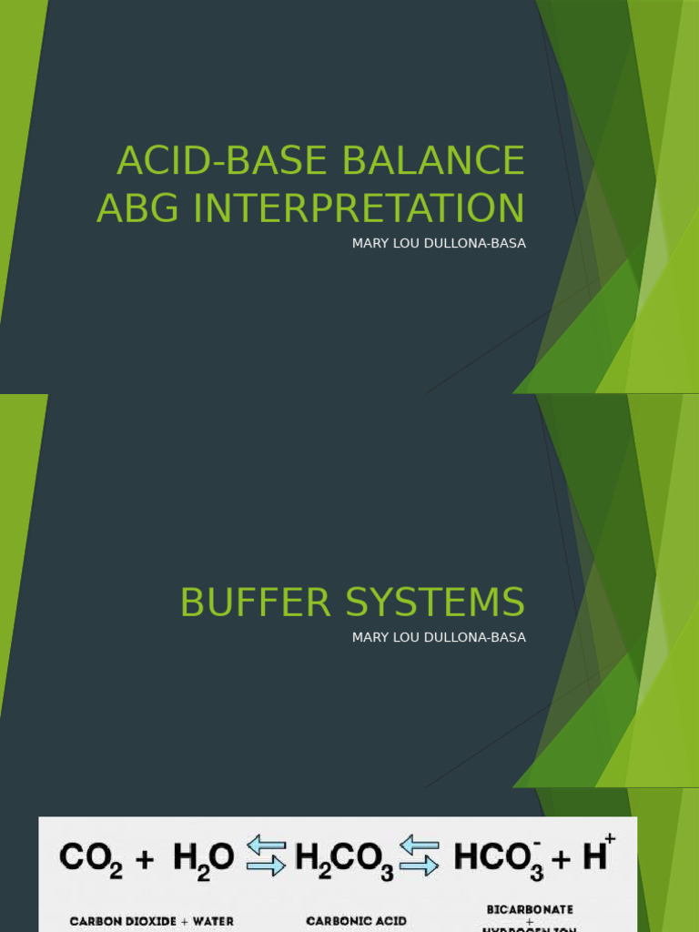 Acid Base+Balance | PDF