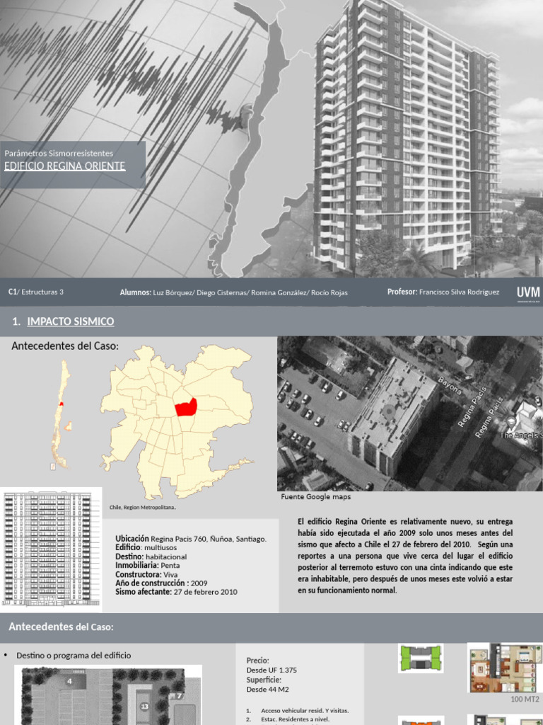 Edificio Regina Oriente | PDF | Hormigón | Temblores