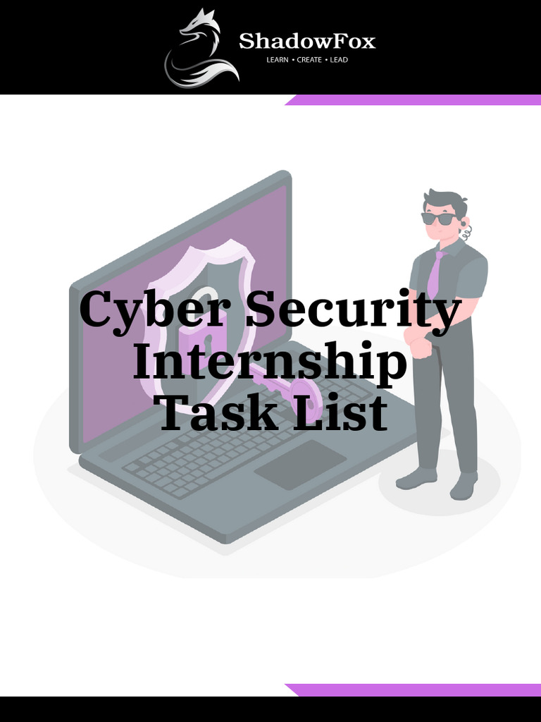Cyber Security Internship Task List | PDF