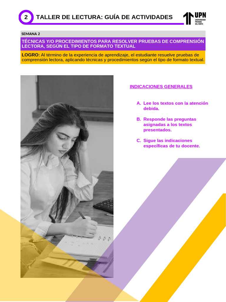 SEM2 - Guía de Actividades de Lectura | PDF