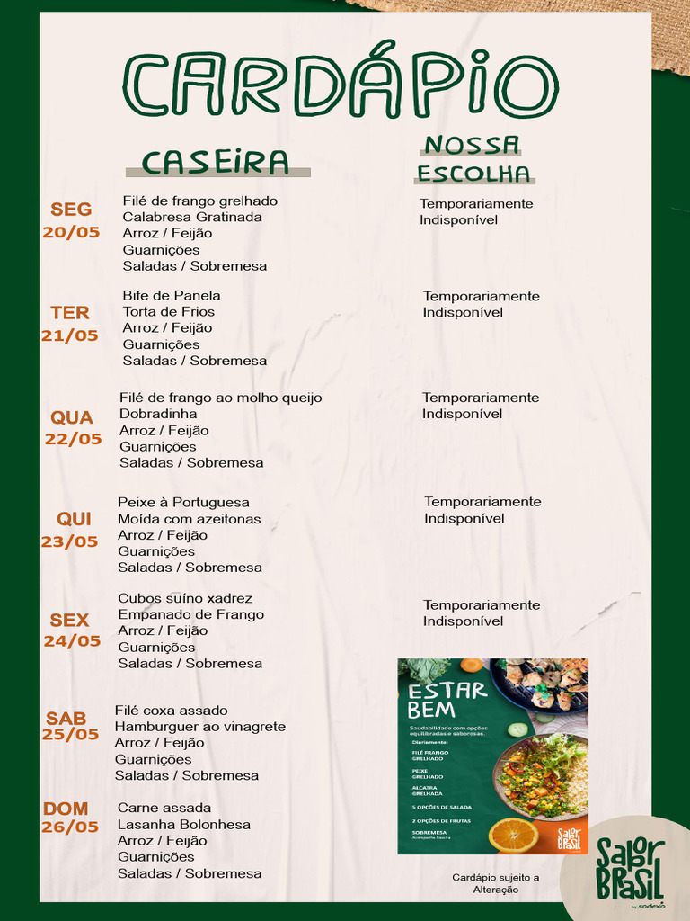 CARDÁPIO | PDF