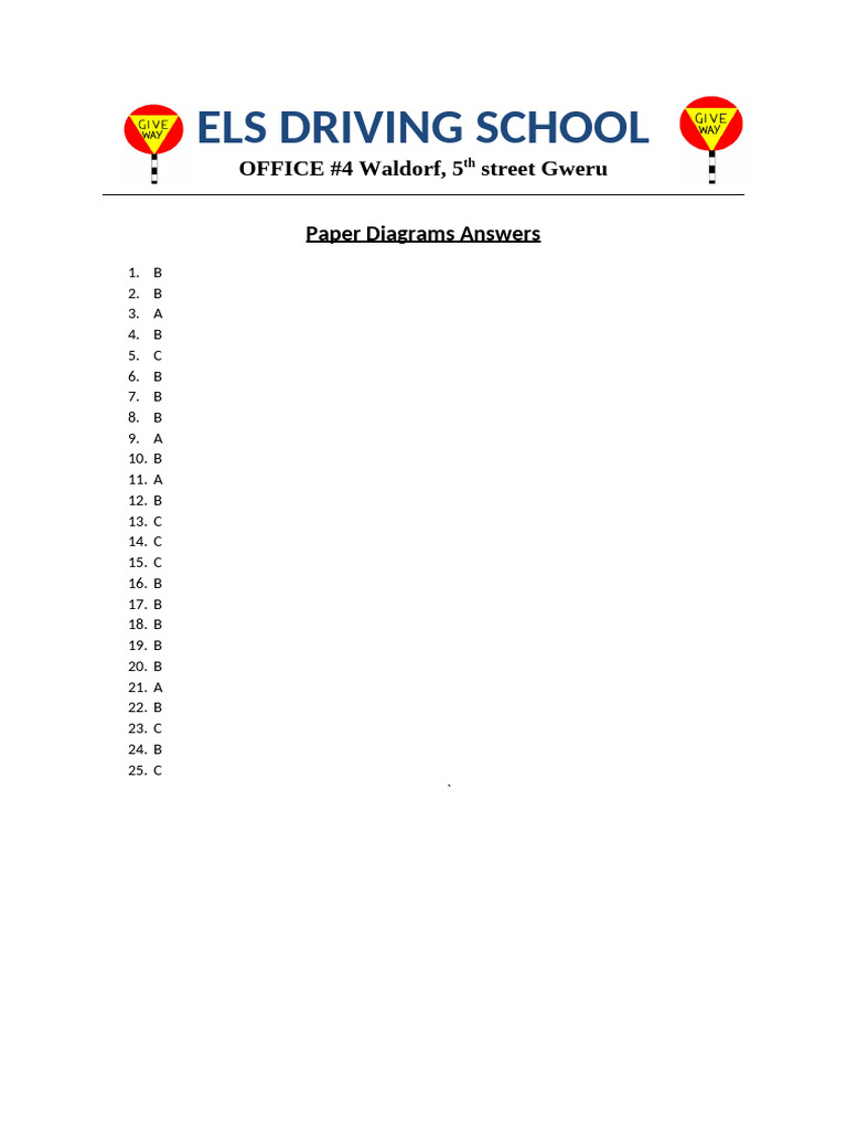 Paper Diagrams Answers | PDF