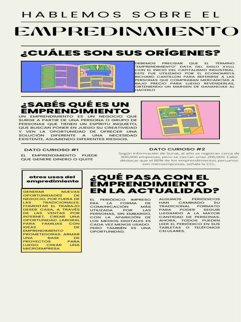 Infografía de Periódico Moderno Ordenado Colorido | PDF