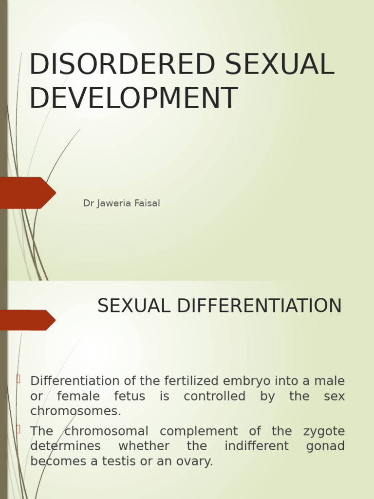 Disorders Of Sex Development Pdf