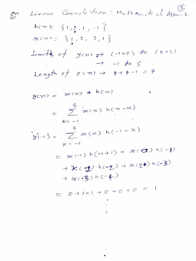 linear convolution | PDF