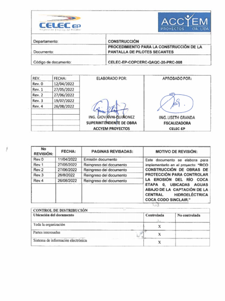 Secuencia De Construcción De Pilotes Secantes Pilotes Perforados Y