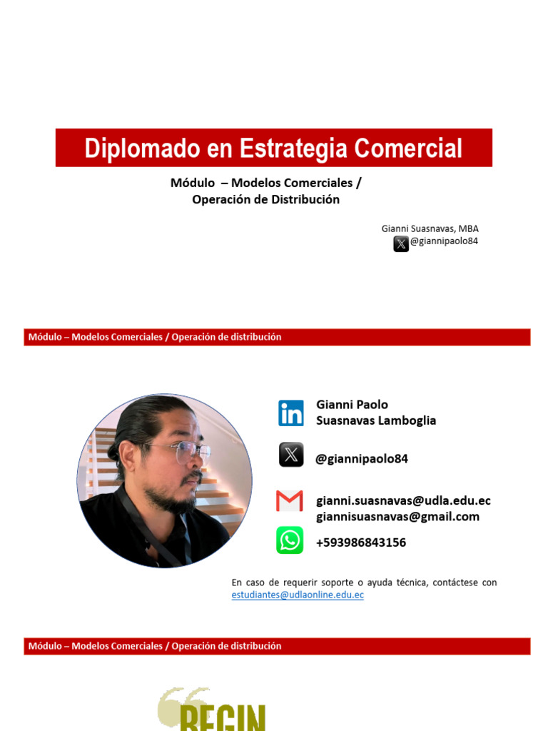 Diplomado Est - Com. - Modelos Comerciales - Operación de Distribucción ...