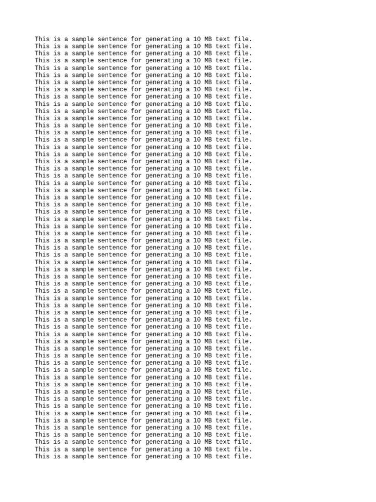 Ten Megabyte File | PDF