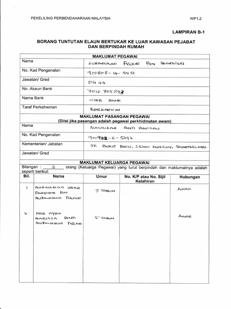 LAMPIRAN A - Form | PDF
