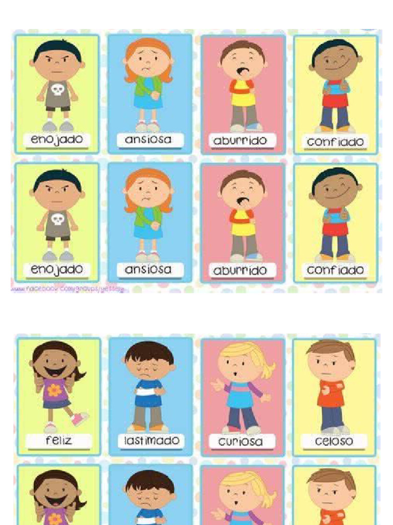 Memorama Emociones | PDF