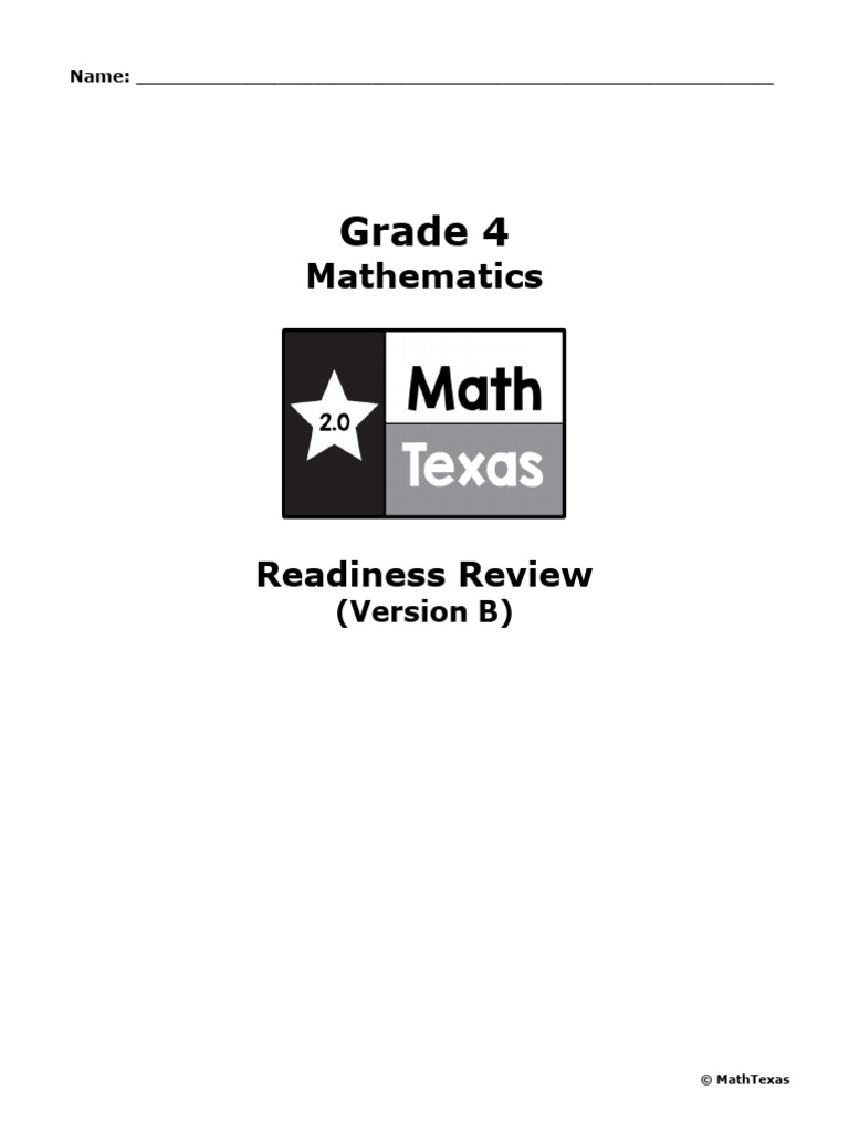 STAAR Packet - Vesrion B | PDF