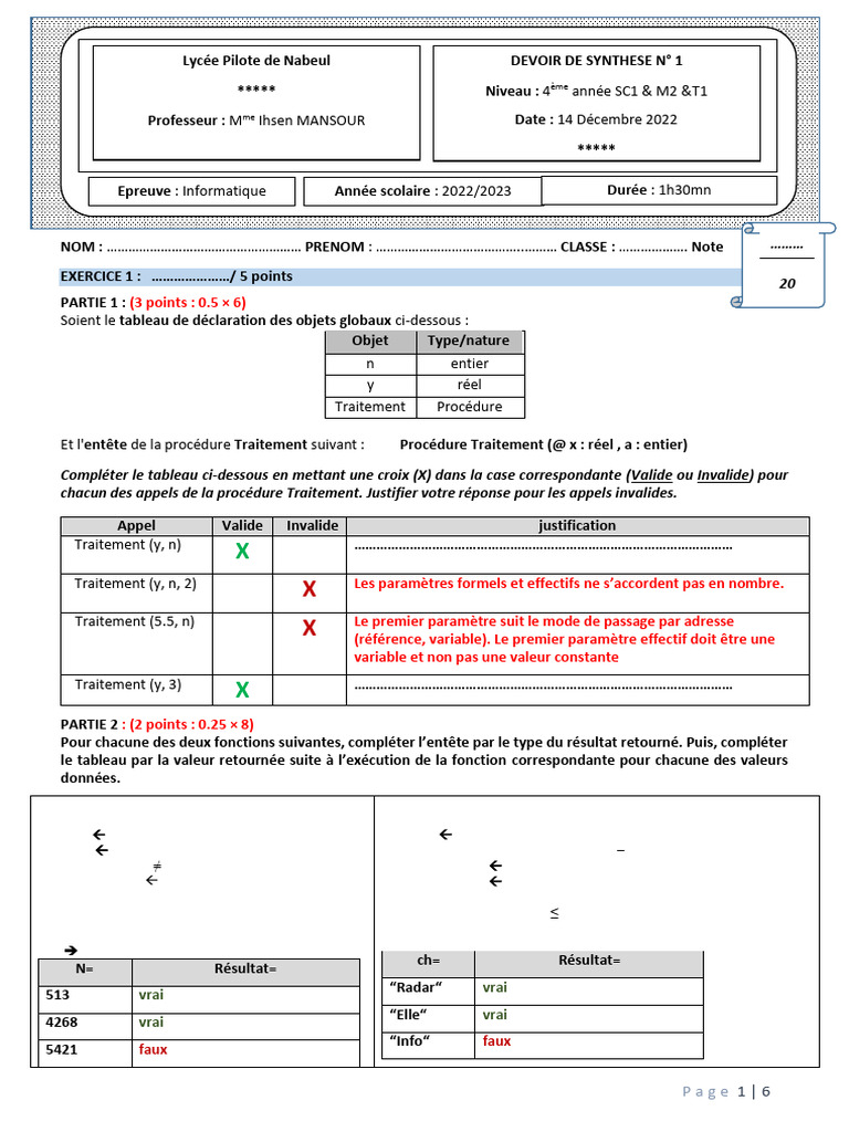 DS1 4SC 2022 2023 Ihsen - Corr | PDF