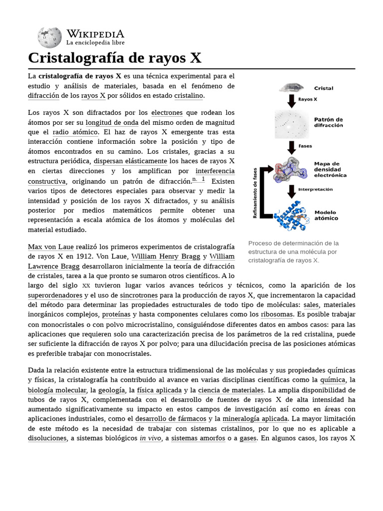 Cristalografía de Rayos X | PDF
