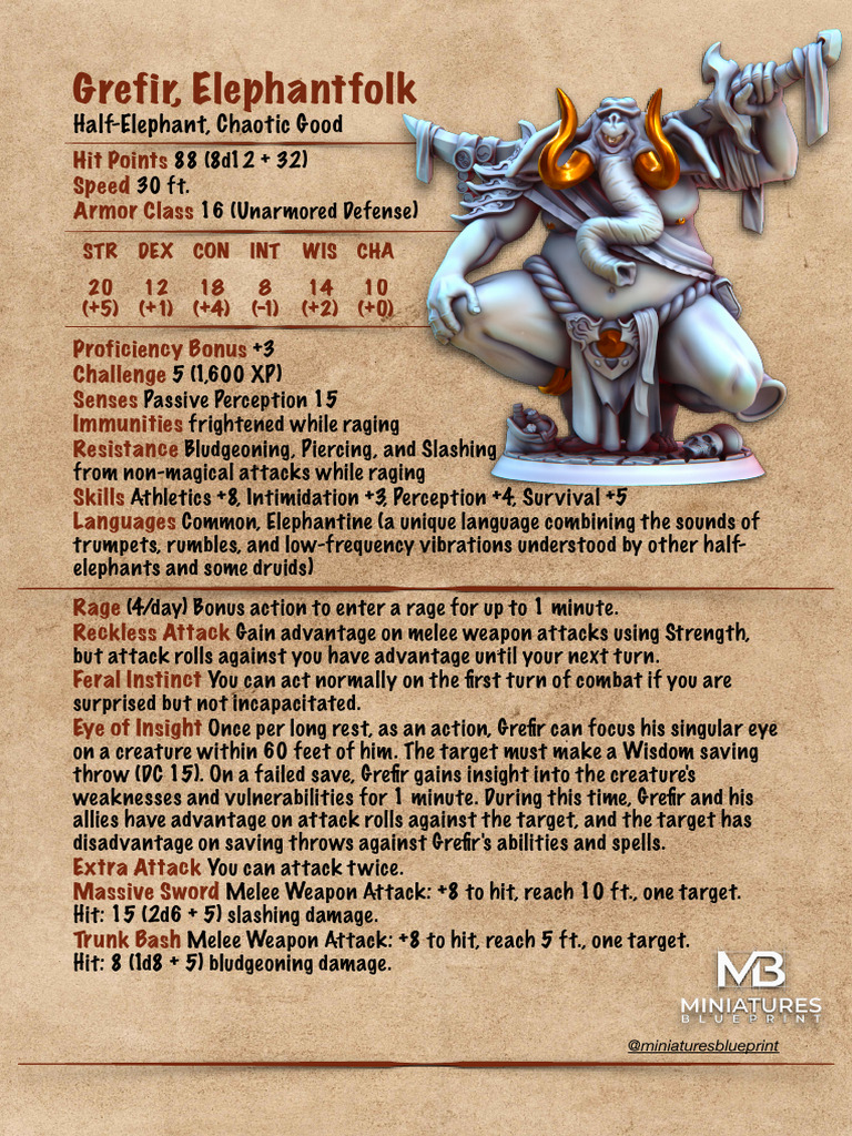 Grefir Elephantfolk | PDF