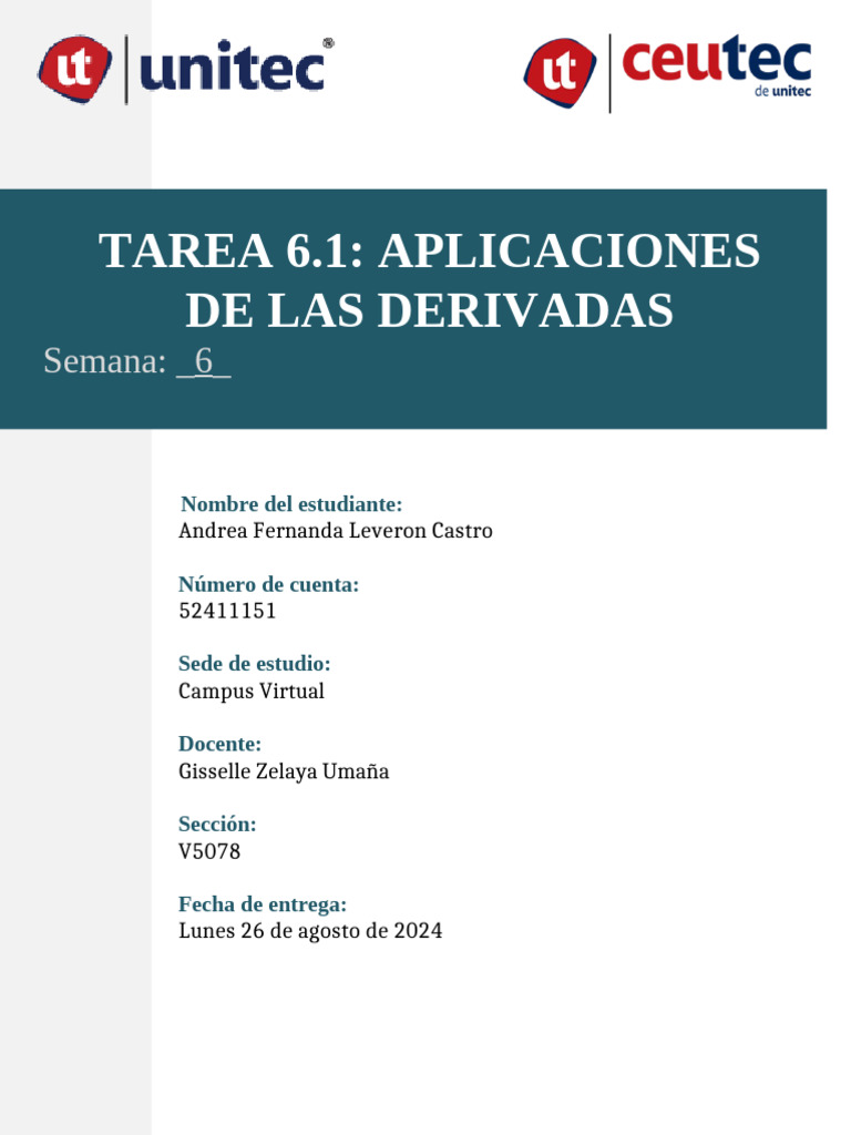 Tarea 6.1 - Leveron - Andrea - 52411151 | PDF