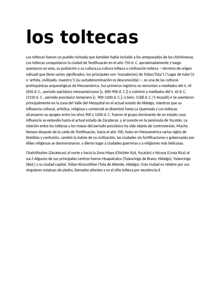 Toltecas | PDF