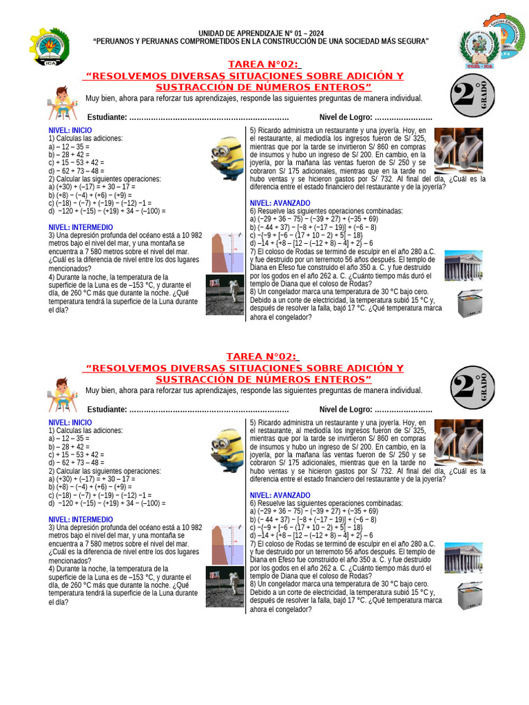Tarea 2-2do-Ua1-2024 | PDF