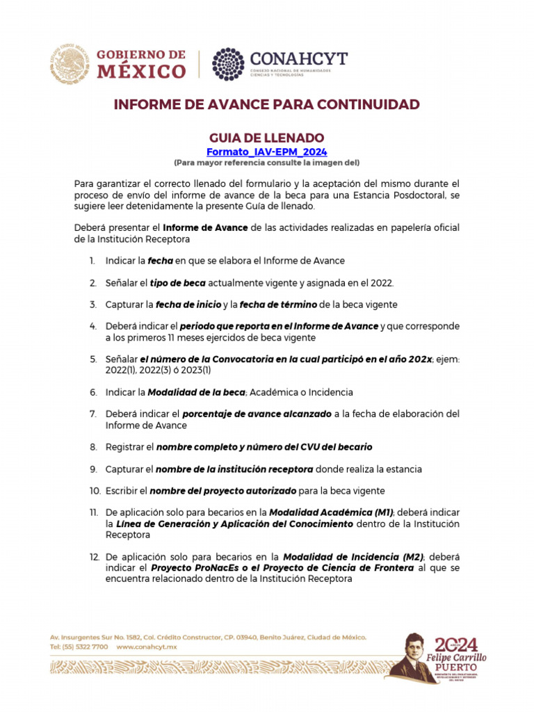 Guia Llenado Formato IAV-EPM 2024-1 | PDF