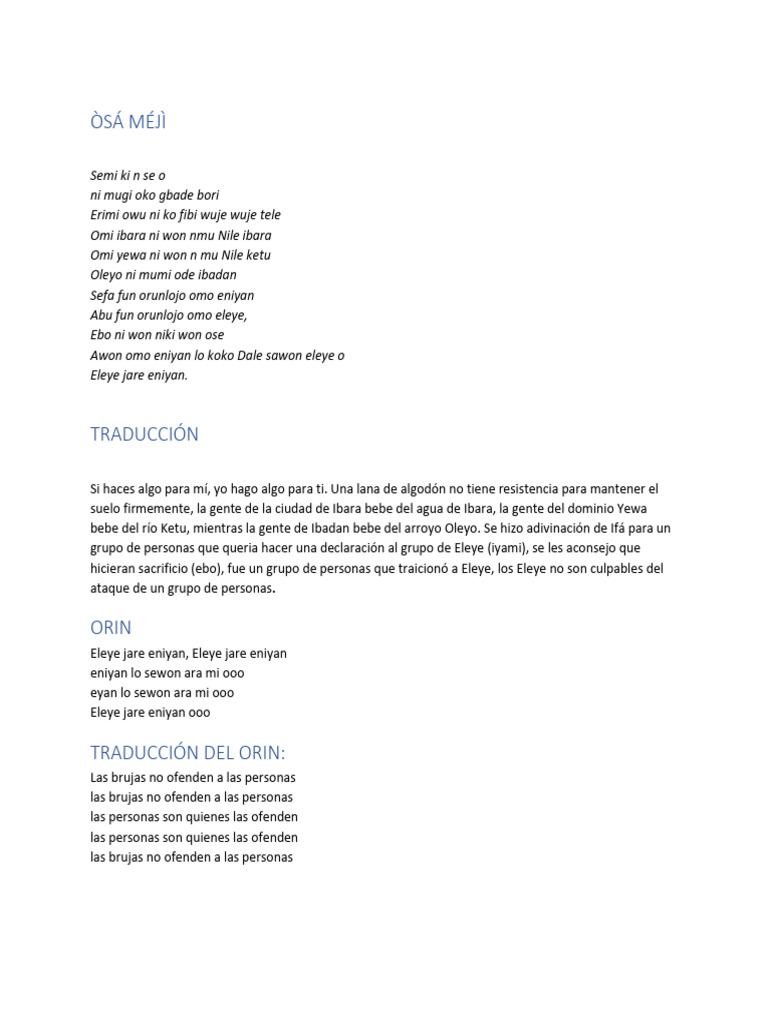 Òsá Méjì - Ajé | PDF
