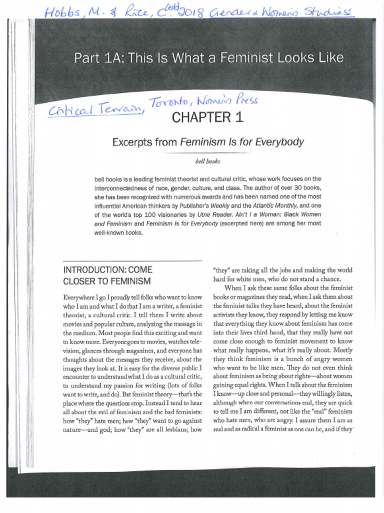 1bell Hooks Feminism | PDF