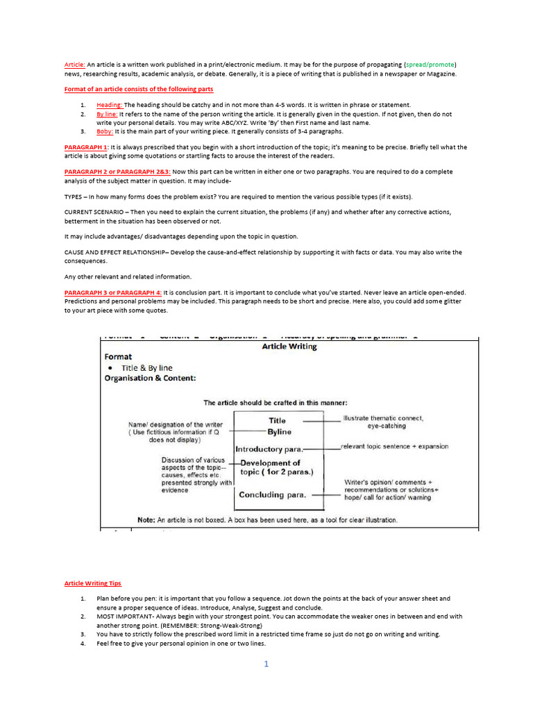 Article vs Report Writing Guide | PDF | Career & Growth