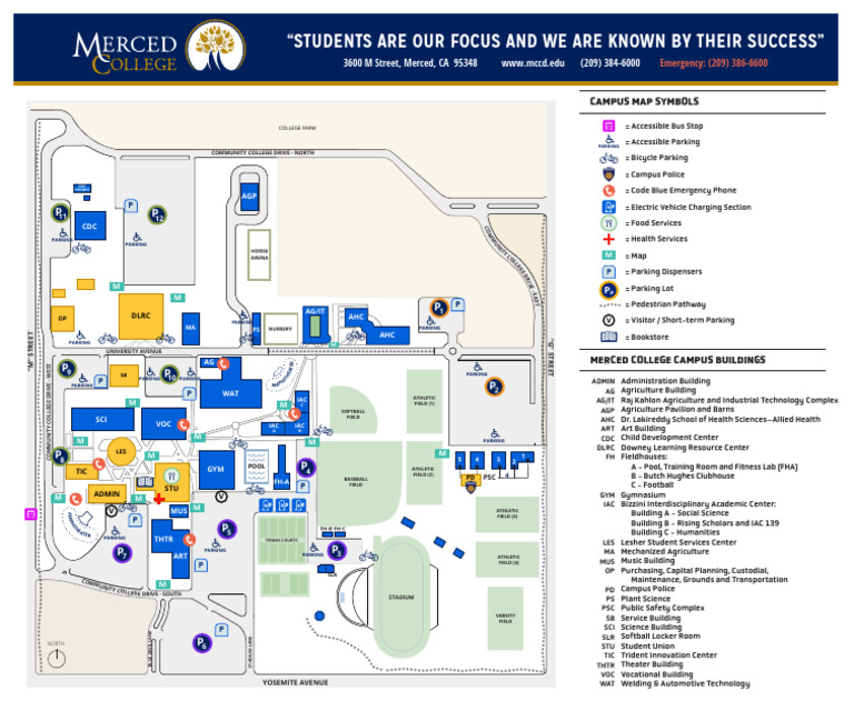 Merced Campus Map Print 202207 v7 | PDF