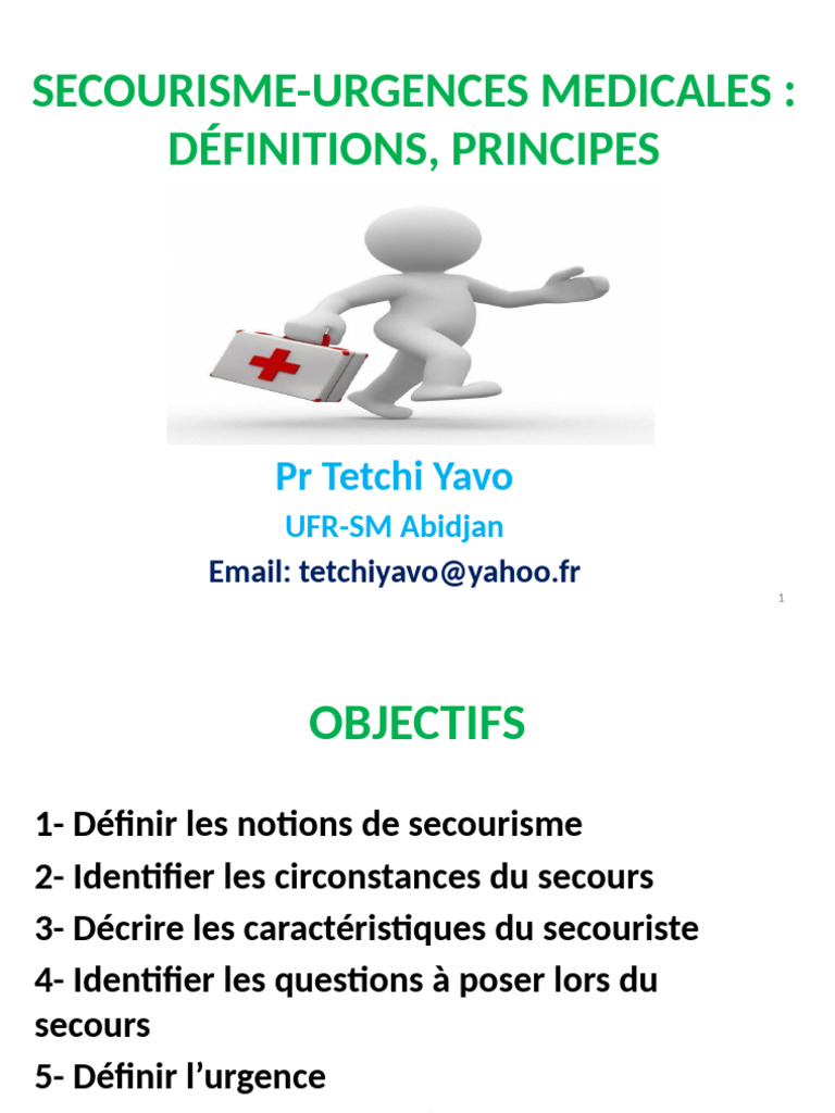 1 Notion de Secourisme | PDF