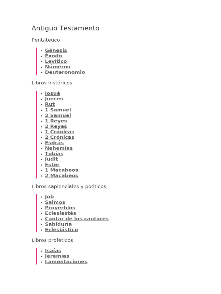 Libros de La Biblia y Abreviaturas | PDF