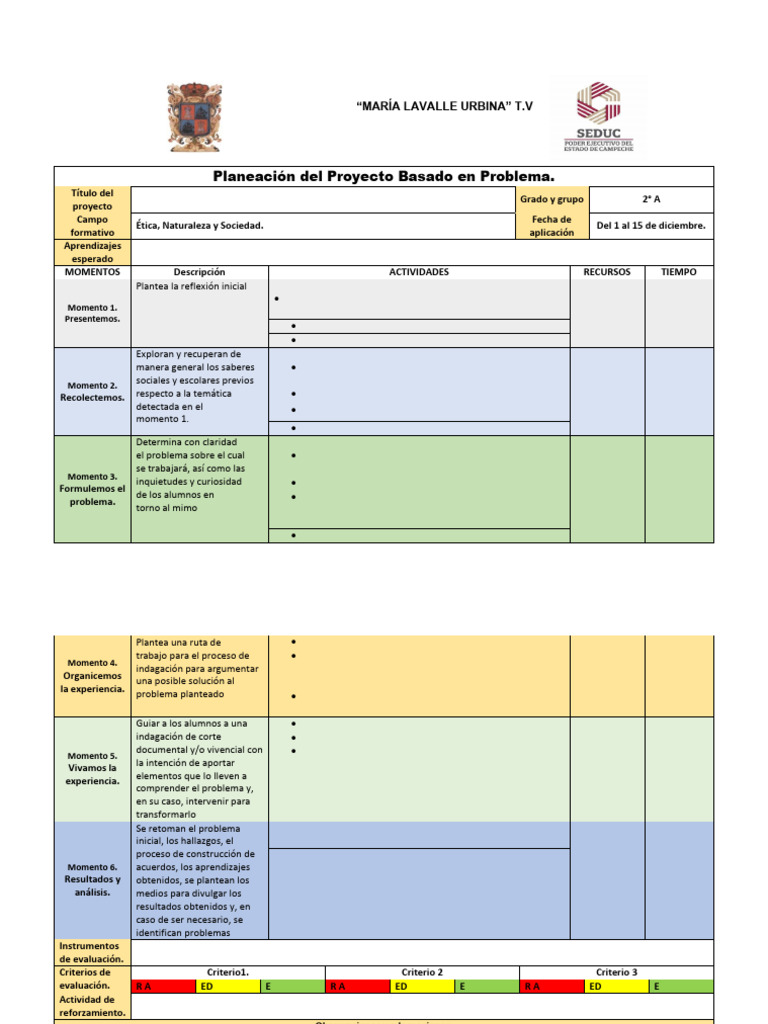 Proyecto Basado en Problemas T.V. | PDF