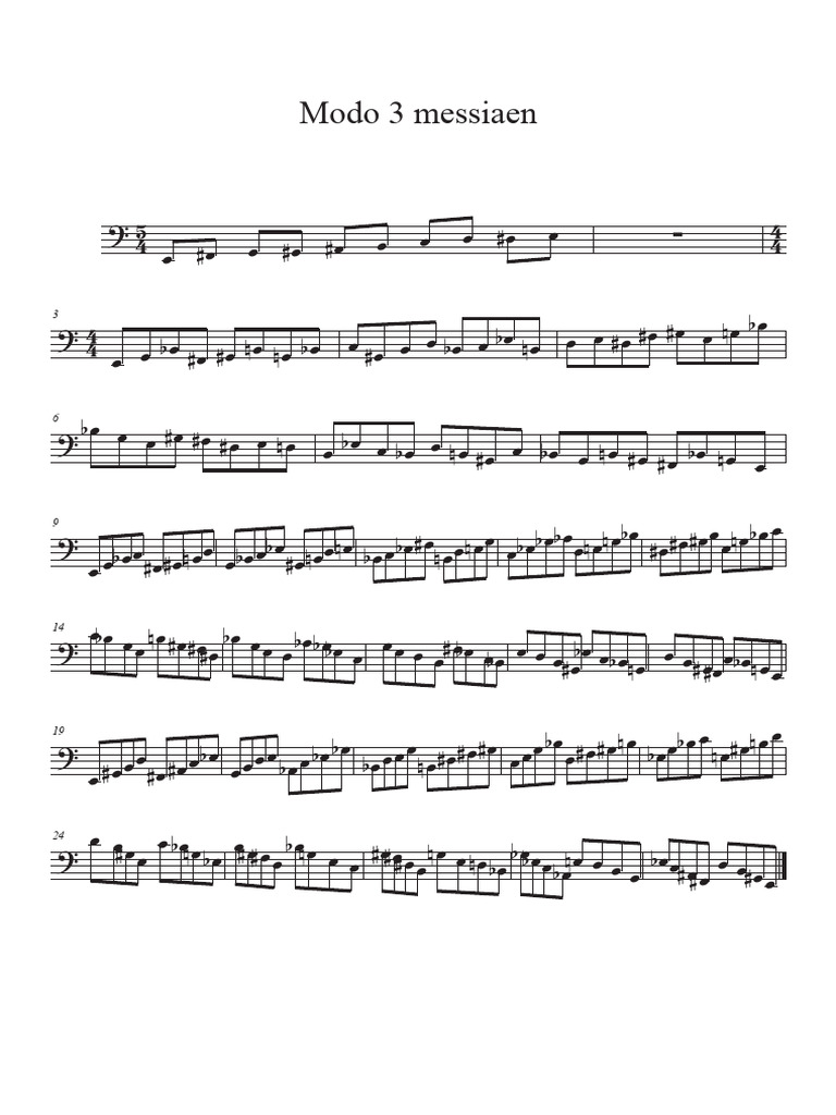 Modo 3 Messiaen - Score | PDF