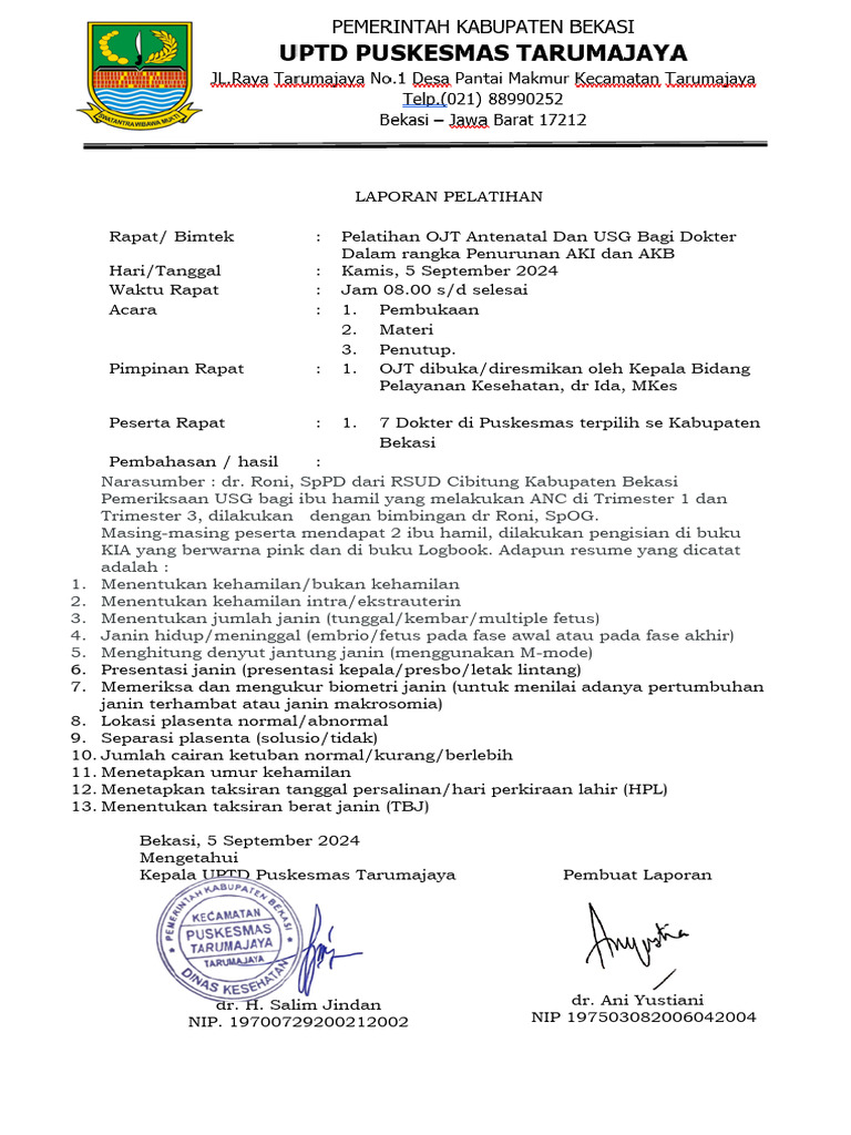 Ekin Ojt Usg 050924 | PDF