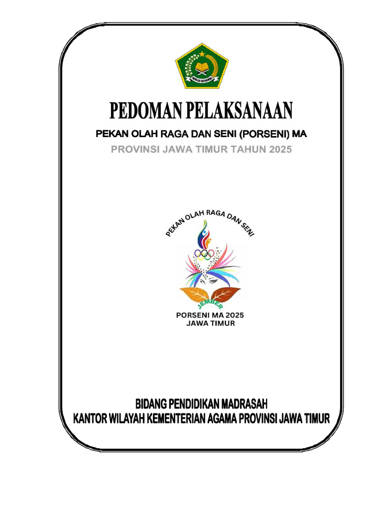 Draft PEDOMAN PELAKSANAAN PORSENI 2025 | PDF
