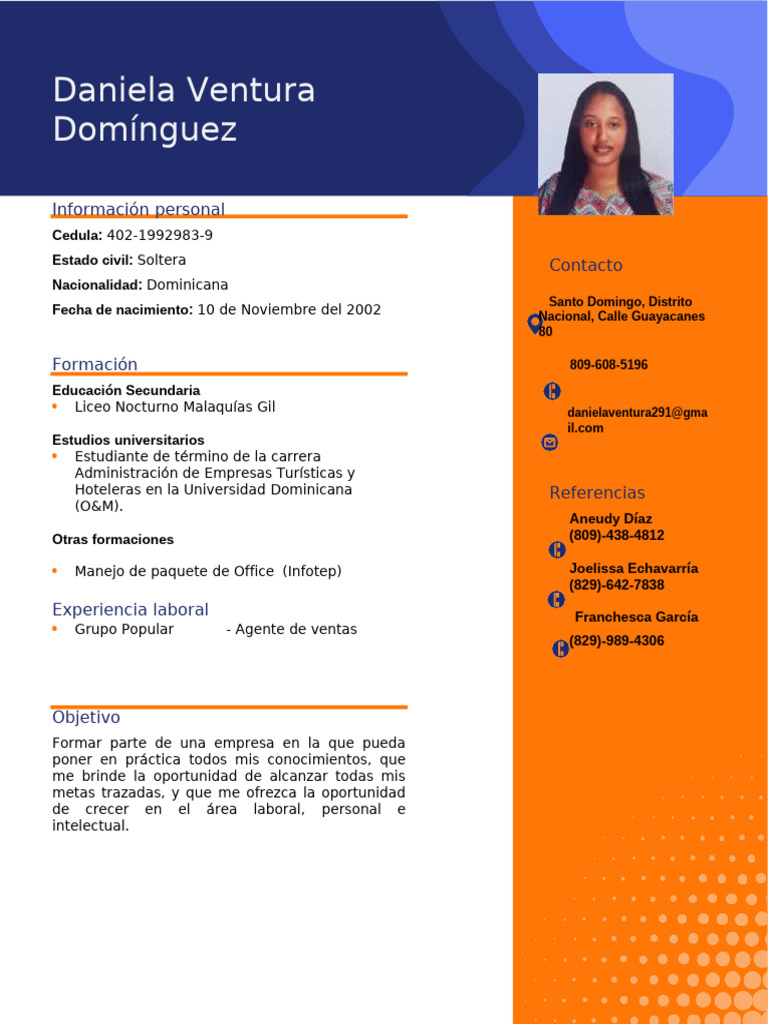 Curriculum Daniela Ventura | PDF