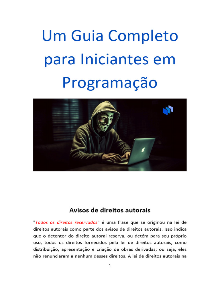 Um Guia Completo para Iniciantes em Programação | PDF