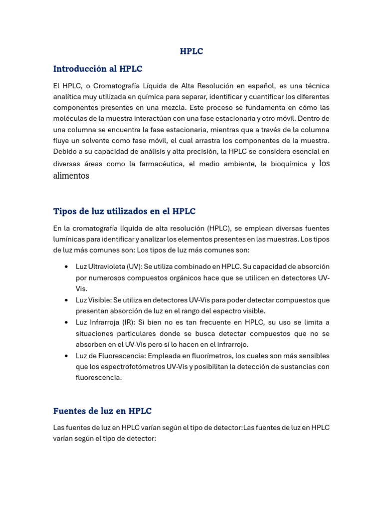 HPLC | PDF