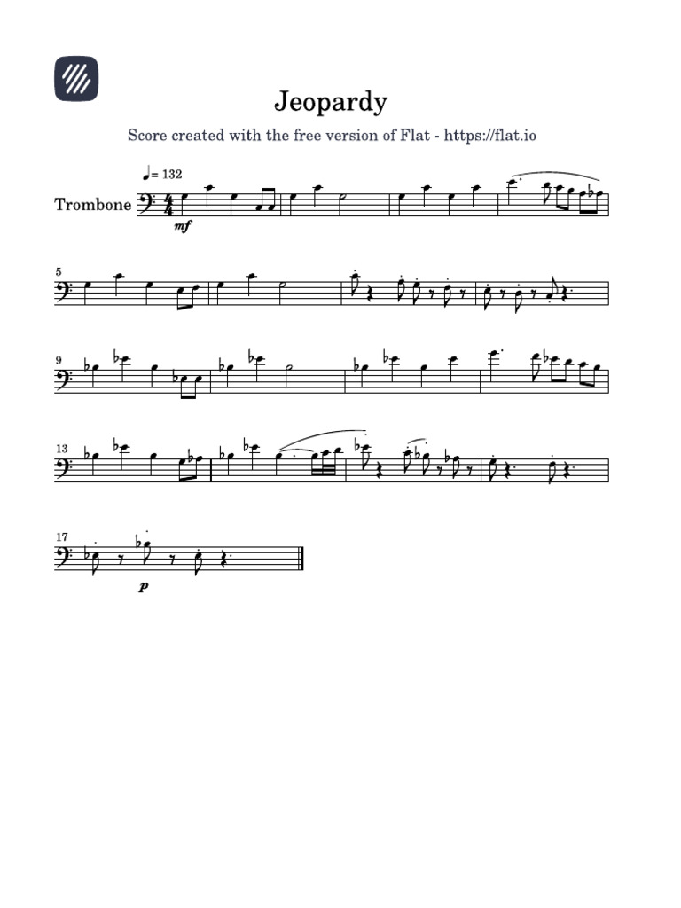 Jeopardy Trombone | PDF