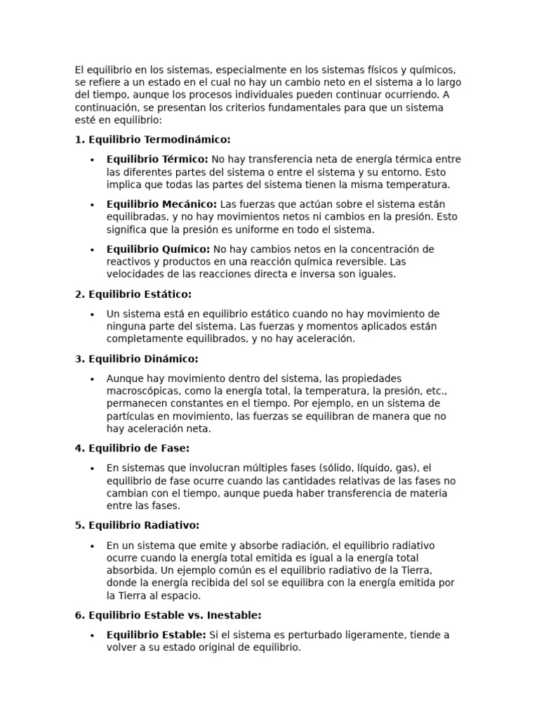 EQUILIBRIO | PDF
