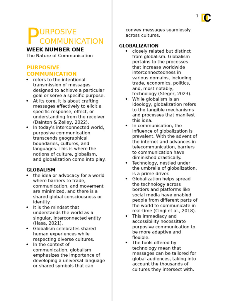 The Nature of Communication (LEC1) | PDF | Communication | Social Science