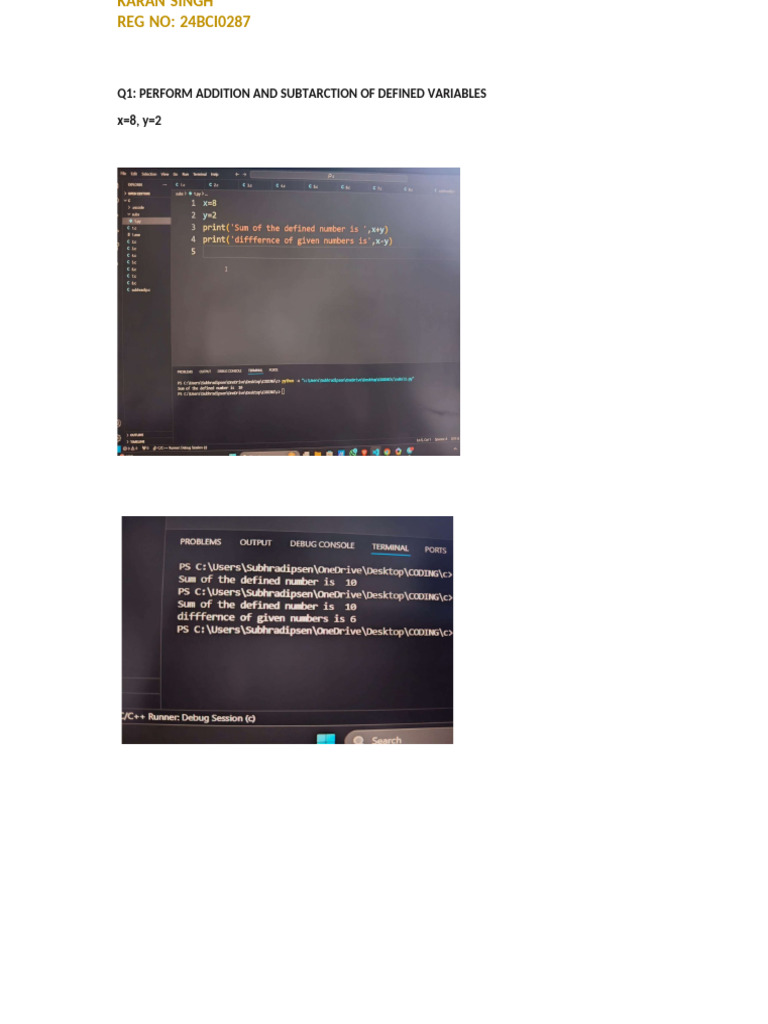 Python Program | PDF