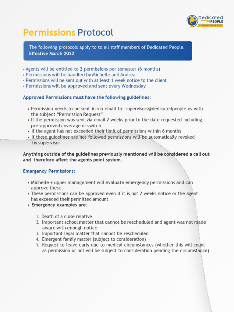 Permission Protocol | PDF