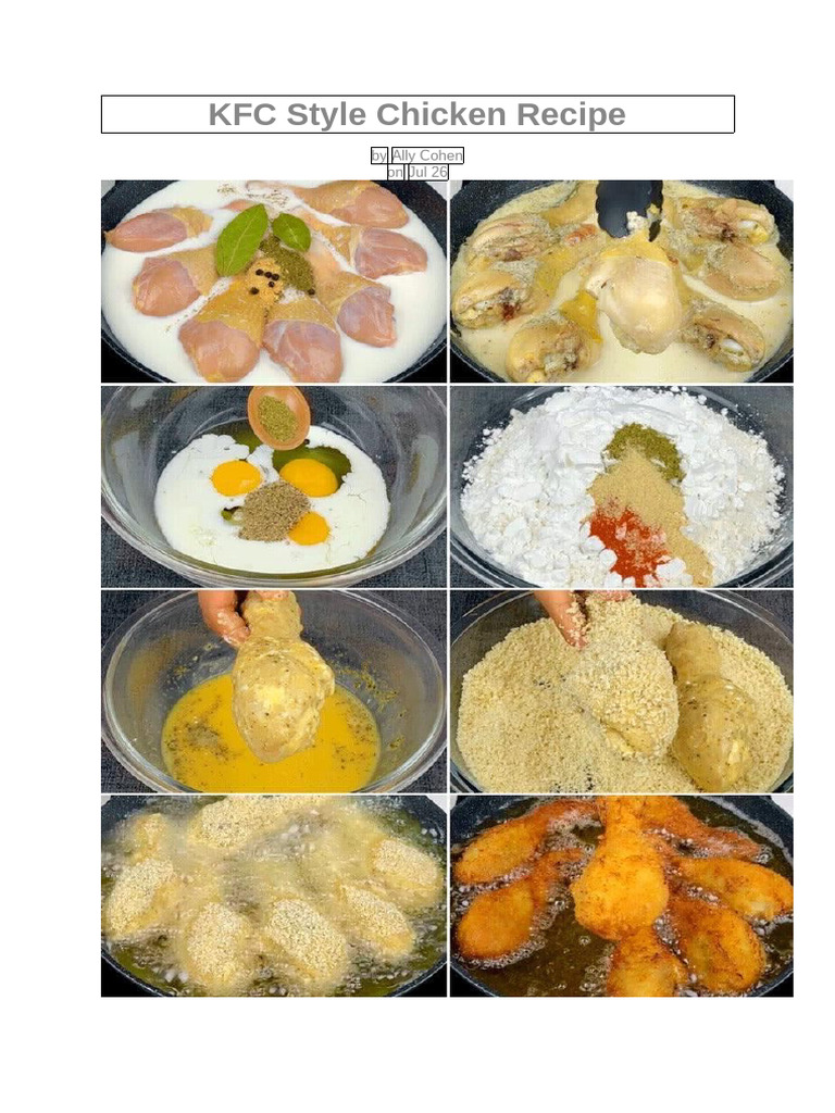 KFC Reteta Cu Pulpe de Pui | PDF