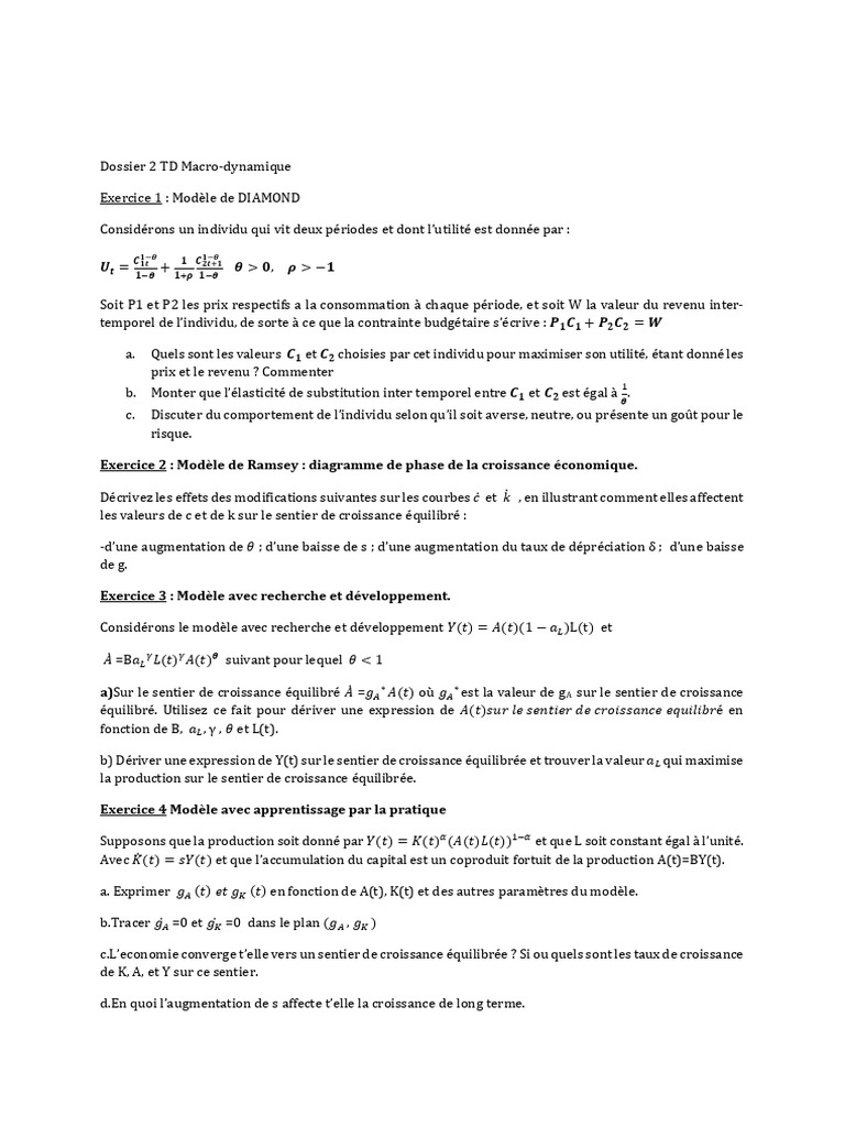 Dossier 2 TD Macro | PDF