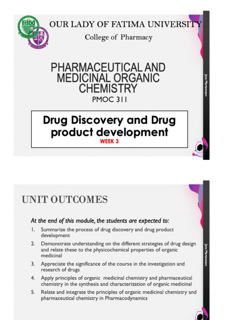 WEEK 3 Drug Discovery and Drug Product Development | PDF