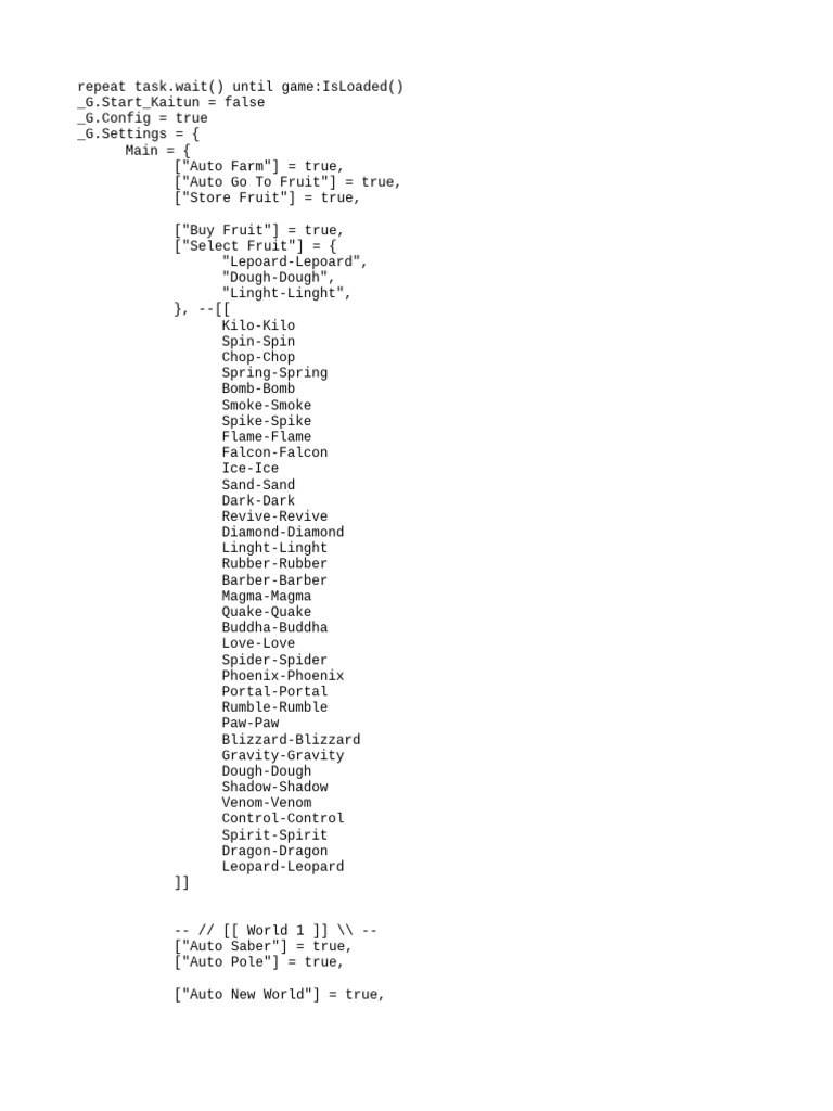Free Kaitun Kaitan Script | PDF