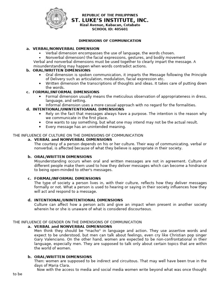 Oral Communication Handouts 2 | PDF